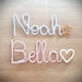 Wool Lettering Name Plate Door Sign Personalized Knitted - Etsy