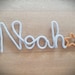 Wool Lettering Name Plate Door Sign Personalized Knitted - Etsy