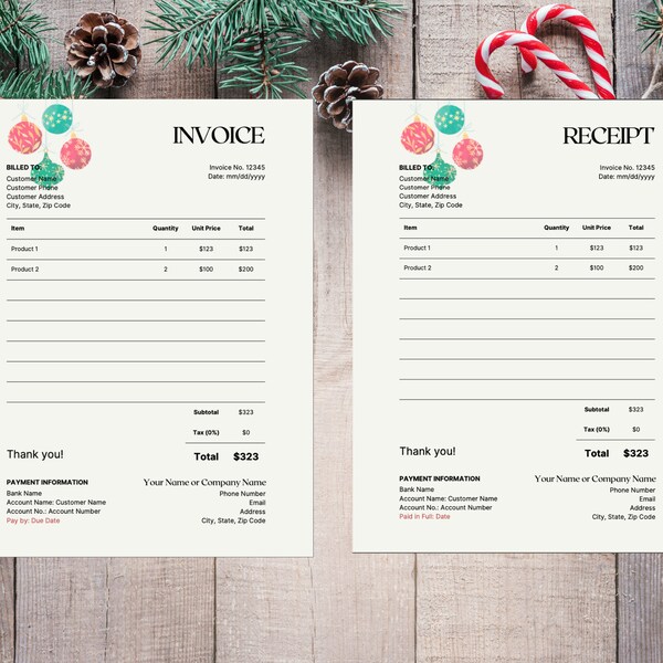 Downloadable Invoice - Etsy