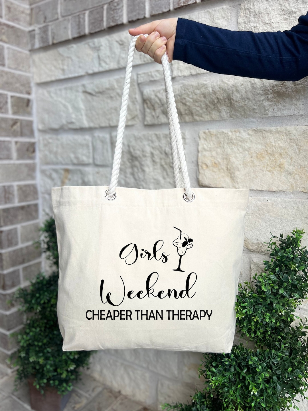Girls Weekend Cheaper Than Therapy Bag, Vacation Gift Bag, Girls Trip ...