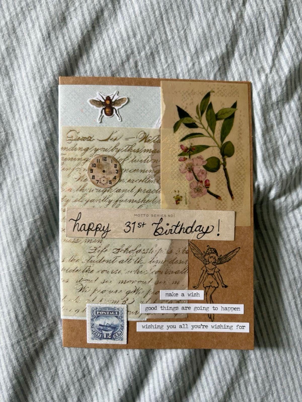 Vintage Scrapbook Greeting Cards - Etsy