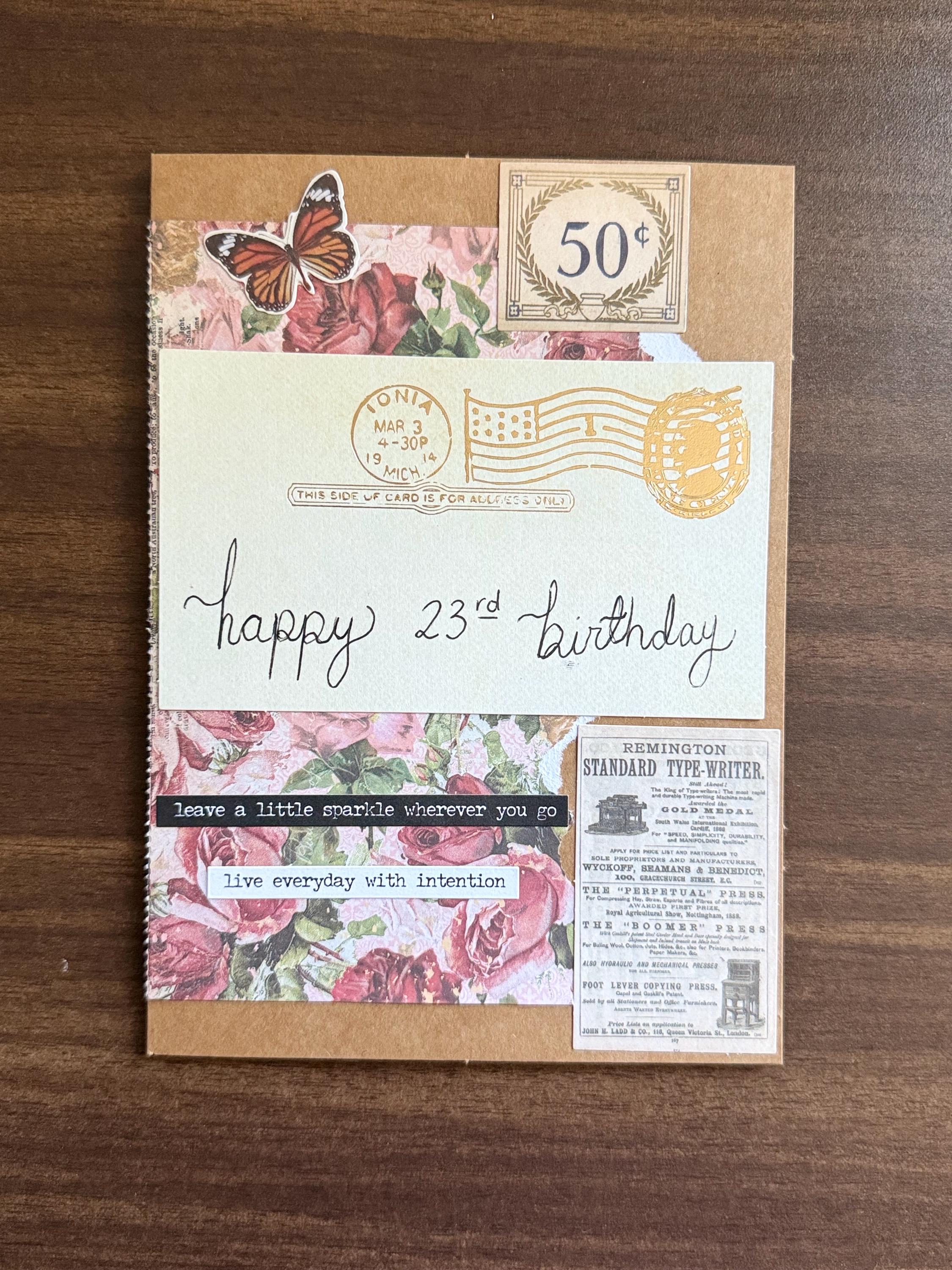 Vintage Scrapbook Greeting Cards - Etsy