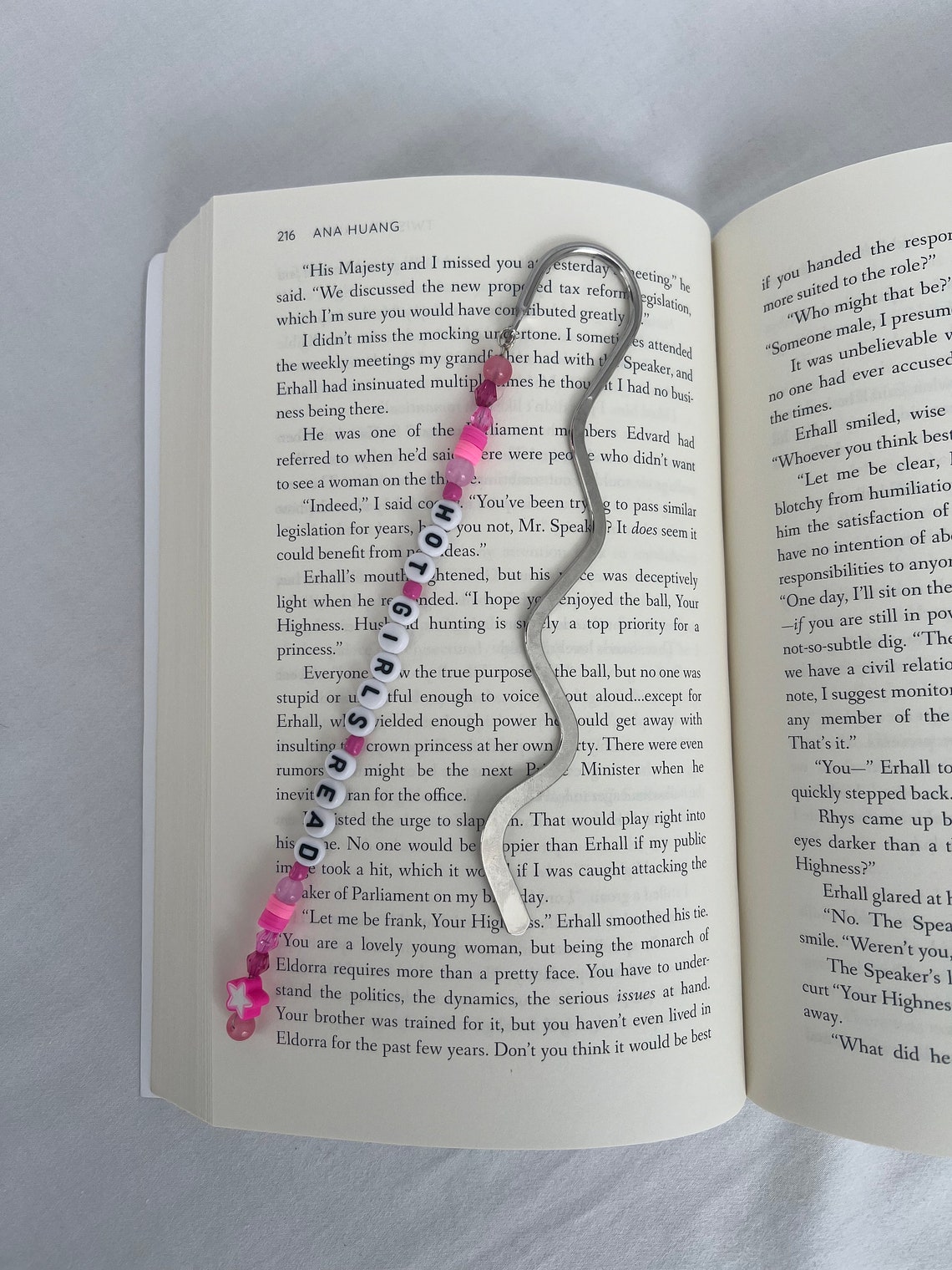 Beaded Bookmark, Metal Bookmark, Hook Bookmark, Hot Girls Read, Book ...