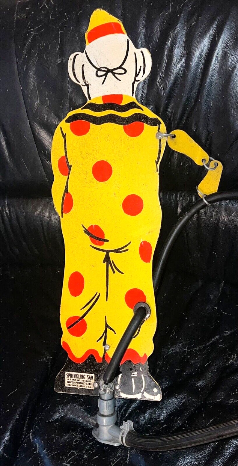 Large Vintage 1930s sprinkling Sam Clown Lawn Sprinkler by Dapco ...