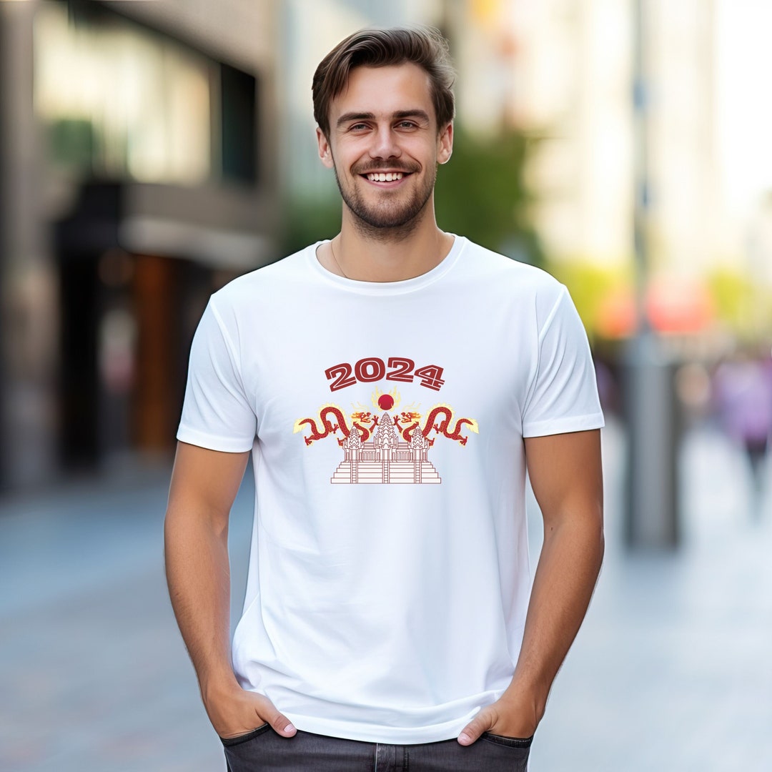 2024 Year of Dragon Angkor Wat T Shirt, Khmer T Shirt, Asian T Shirt ...