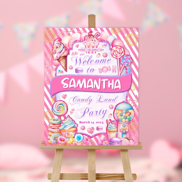 Birthday Candy Poster - Etsy