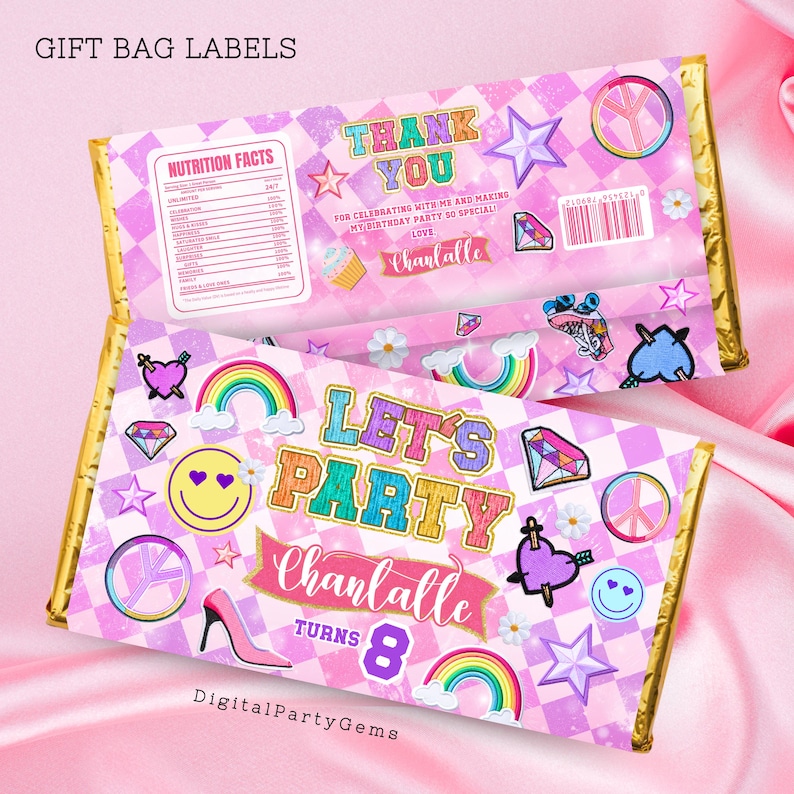 Varsity Patch Letter Party Bundle Welcome Signage Party Favor Label ...