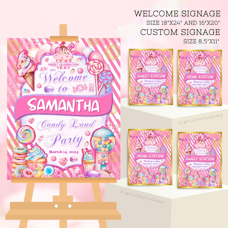 Welcome to Candyland Sign - Etsy