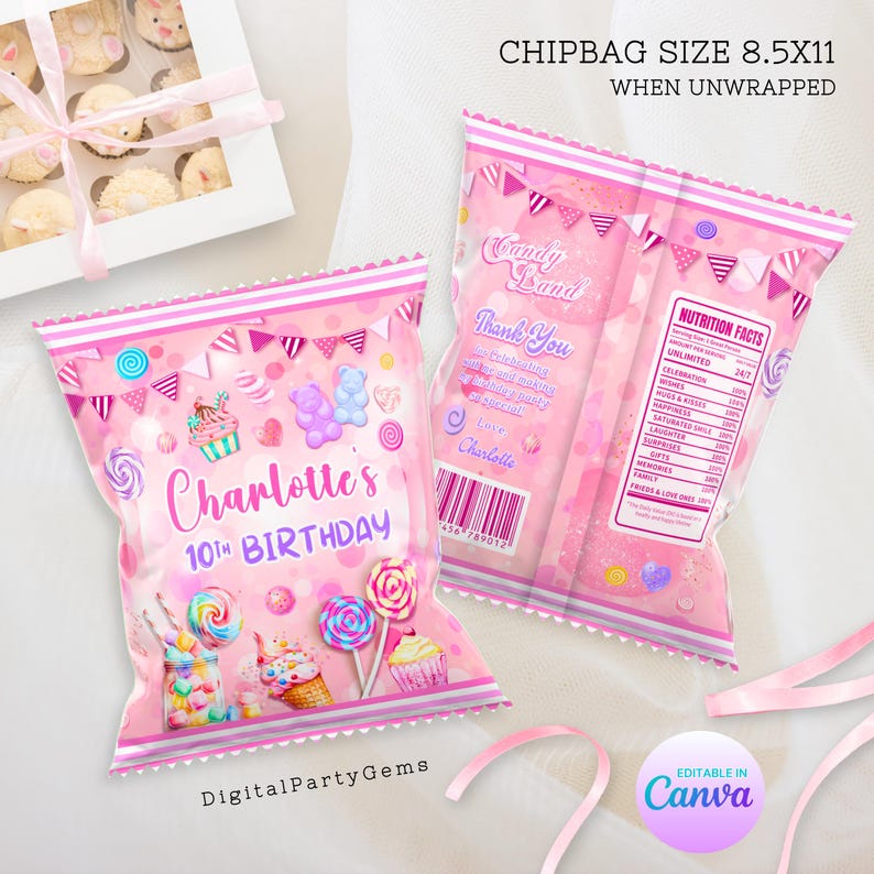 Candy Land Party Bundle Candy Land Welcome Signage Party Favor Label ...