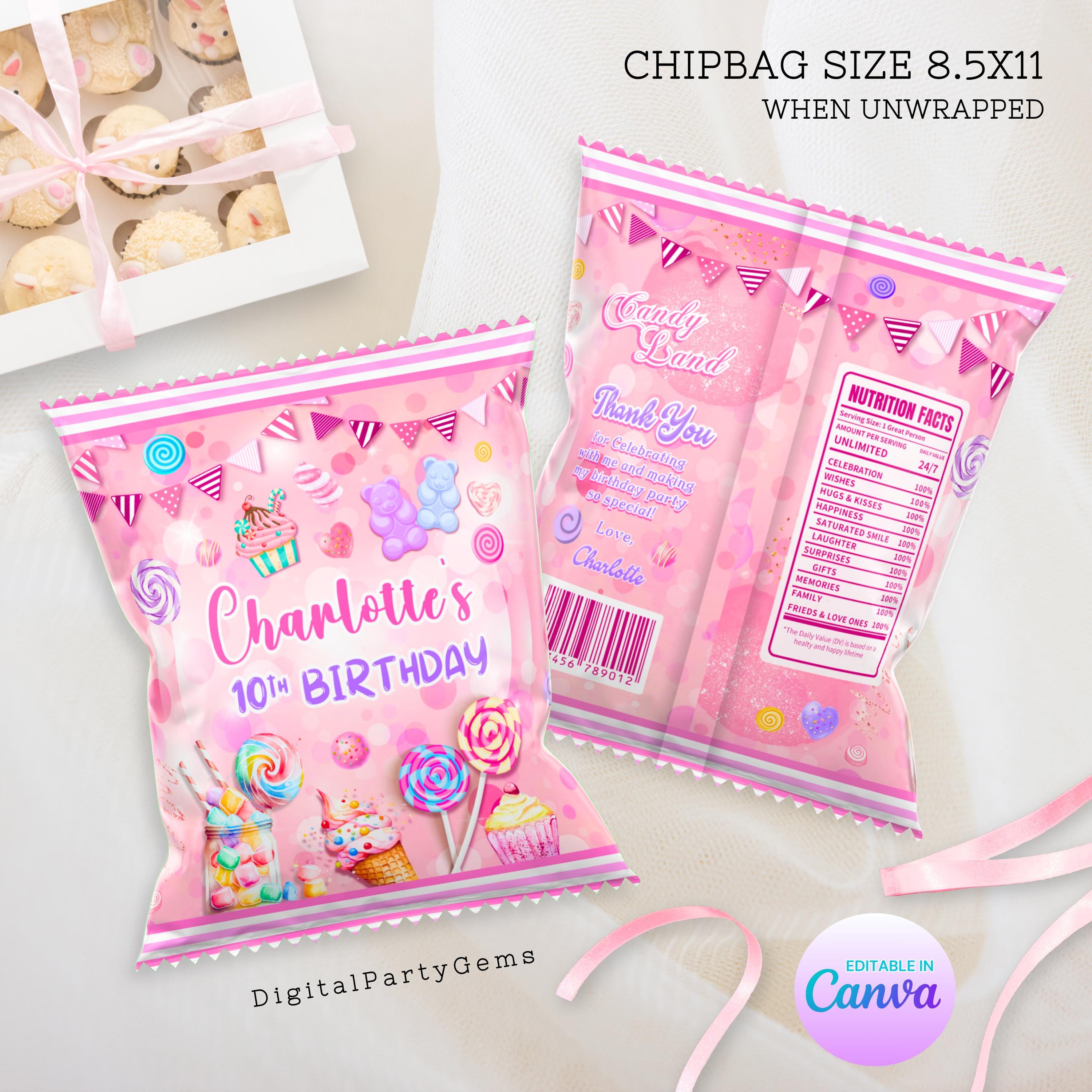 Candy Land Party Bundle Candy Land Welcome Signage Party Favor Label ...