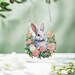 Easter Bunny Window Decor Completed 5 D Diamond Painting. Hello Spring ...