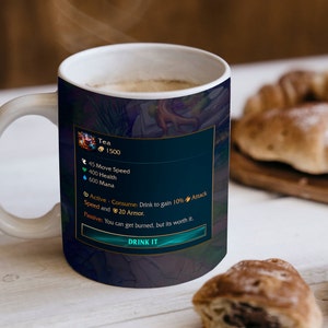 League of Legends Coffee & Tea Mug Item. League of Legends Personalized ...