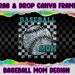 Baseball Mom Canva Frame Templete, Editable Drag and Drop Templete ...