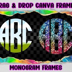 Canva Frame, Easy Drag and Drop Templete, DIY Canva Templete, Customize ...