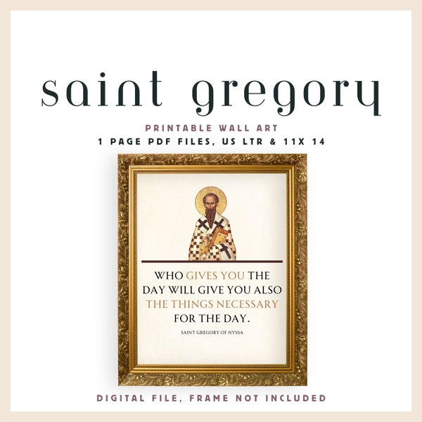 Gregory of Nyssa Icon - Etsy