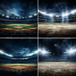 Digital Backdrop Photography - Baseball, Softball | NIGHT & DAY STADIUM ...