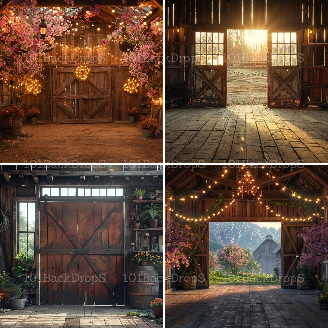 Rustic Barn Digital Backdrop Maternity, Photoshop Background, Digital ...