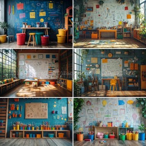 Back to School Backdrop Bundle - 60 High Resolution 8K Backgrounds ...