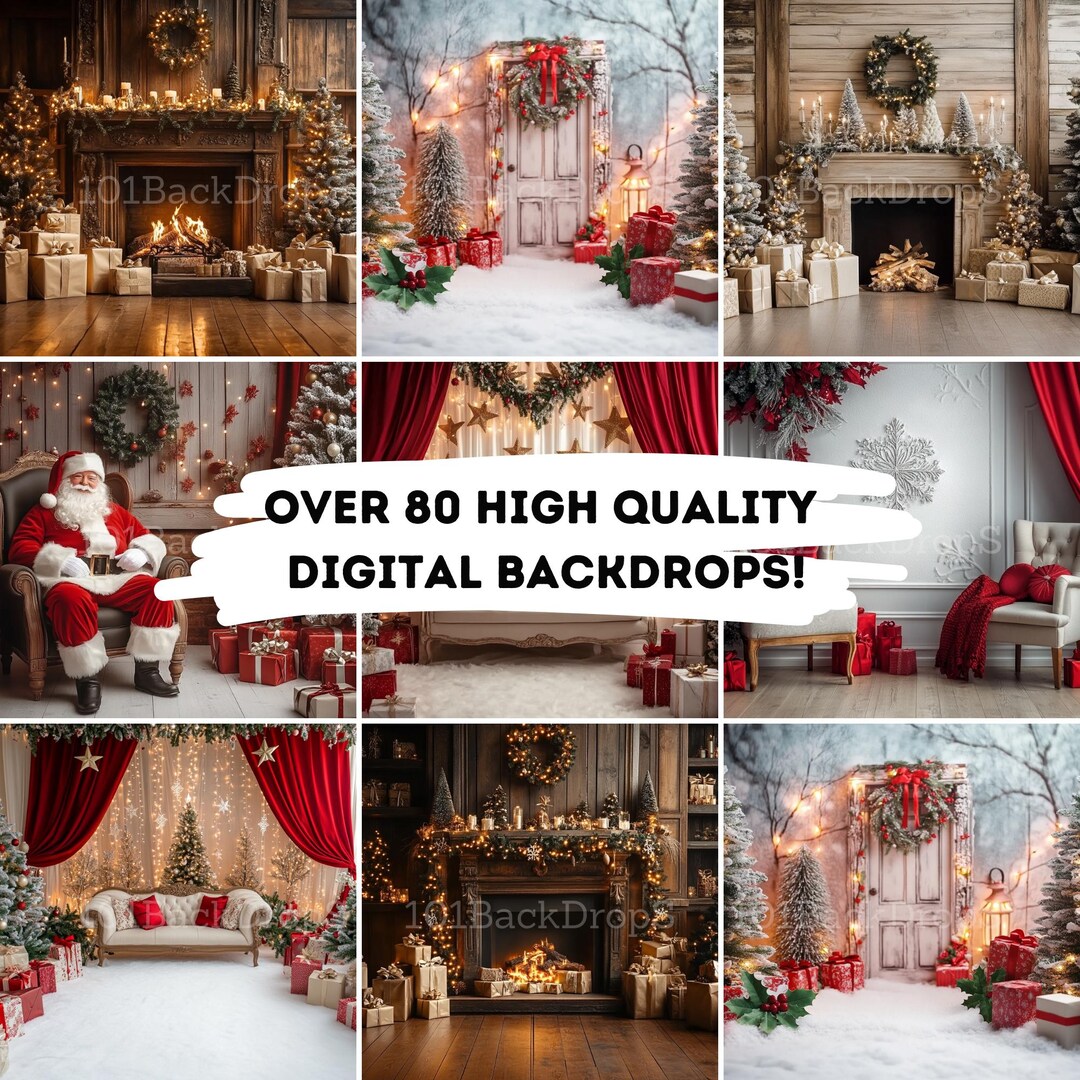 Magical Winter Holiday Backgrounds for Photoshop - 80+ Festive ...
