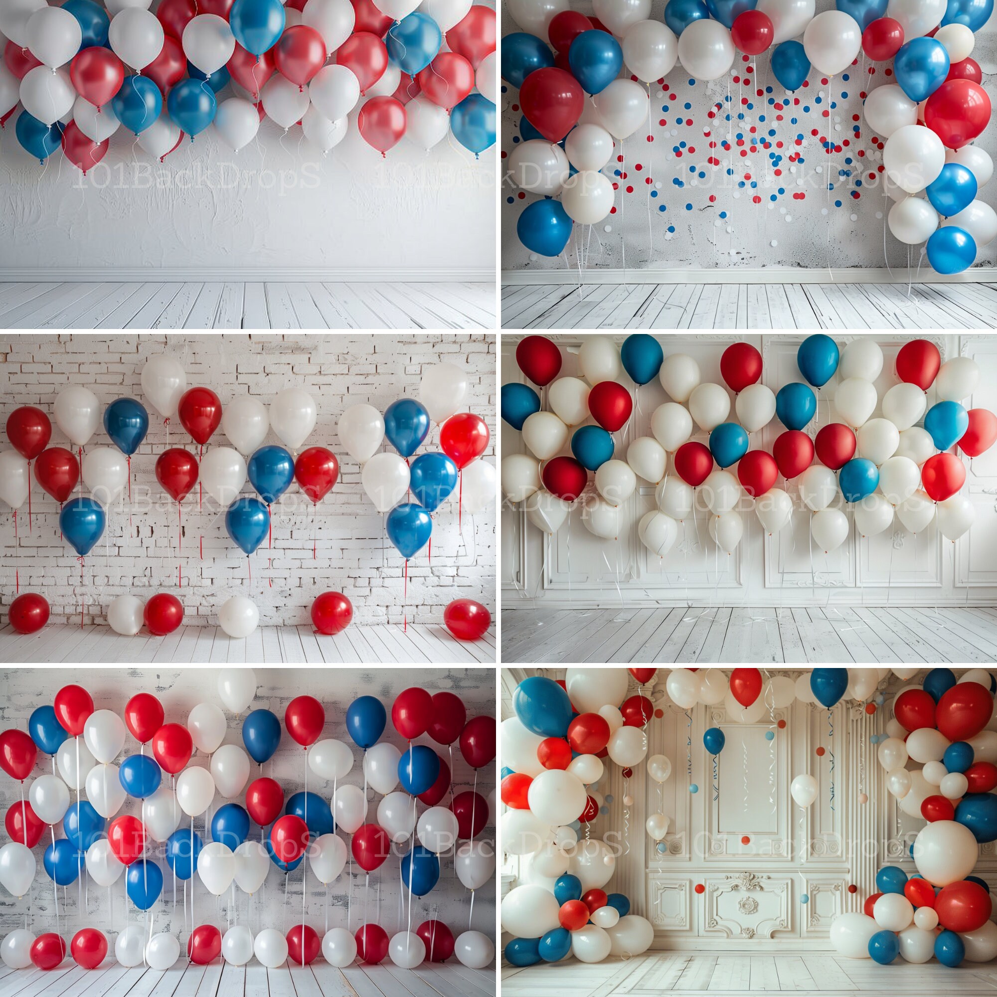 22 Bundle Patriotic Digital Backdrops for Photo Composite Photography ...