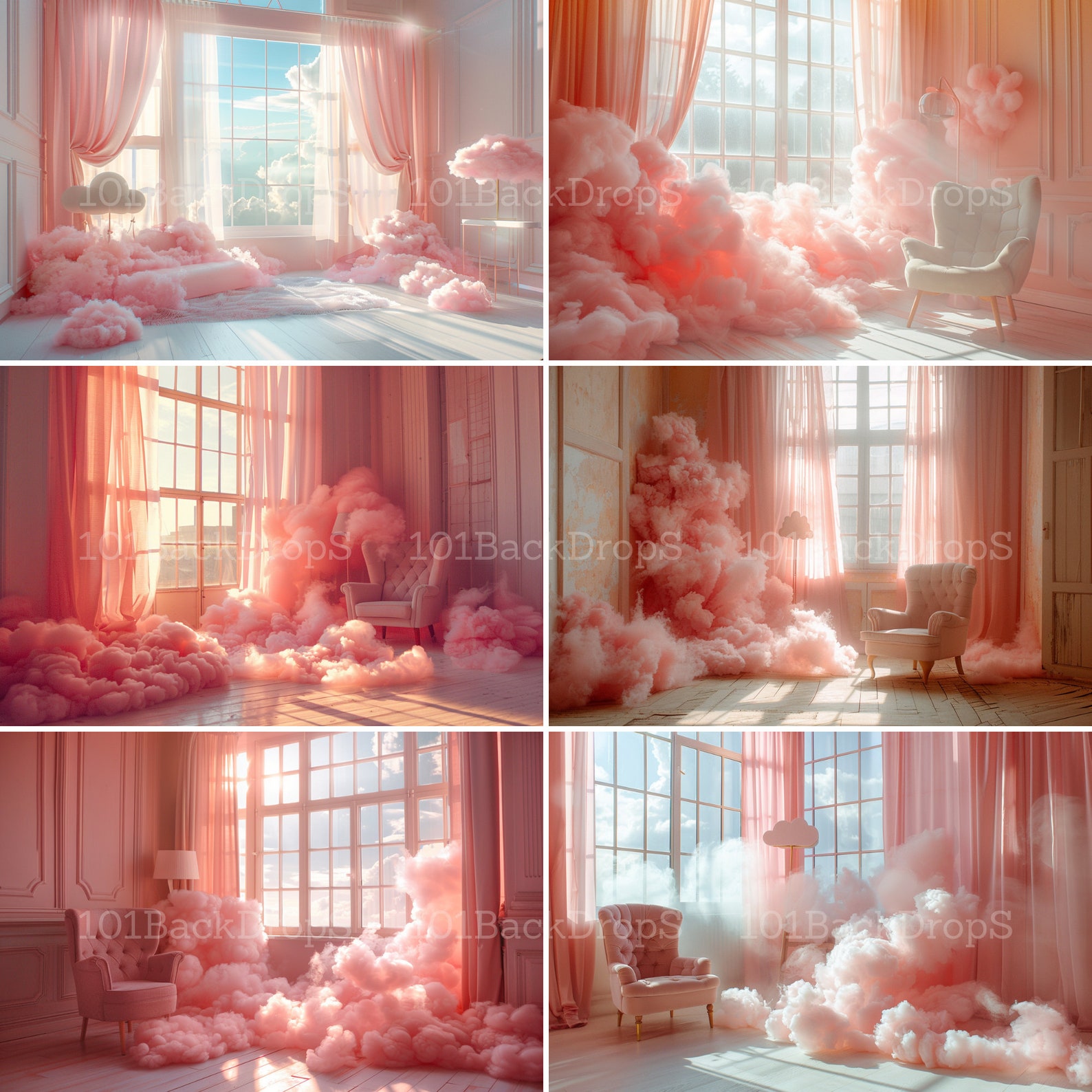 50+ Whimsical Dainty Pink Cloud Rooms | Simple Vintage Fantasy ...