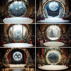 Magical Christmas Globe Backdrop Bundle - Over 40 Professional High ...