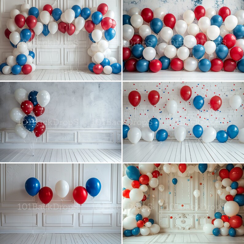 22 Bundle Patriotic Digital Backdrops for Photo Composite Photography ...