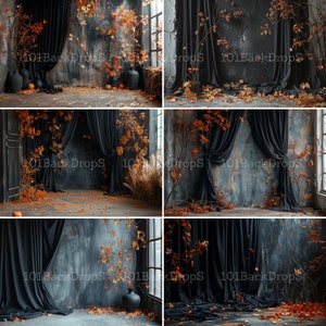 22 Digital Curtain Backdrops, Breathtaking Black Dreamy Sheer Curtain ...