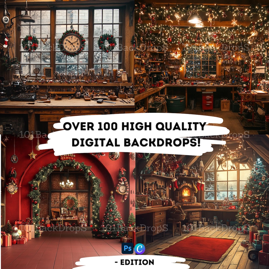 Over 100 Christmas Backdrops – 8K Ultra High-resolution Holiday ...