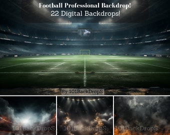 12 Football Digital Backdrops, Football Professional Backdrop, Sport ...