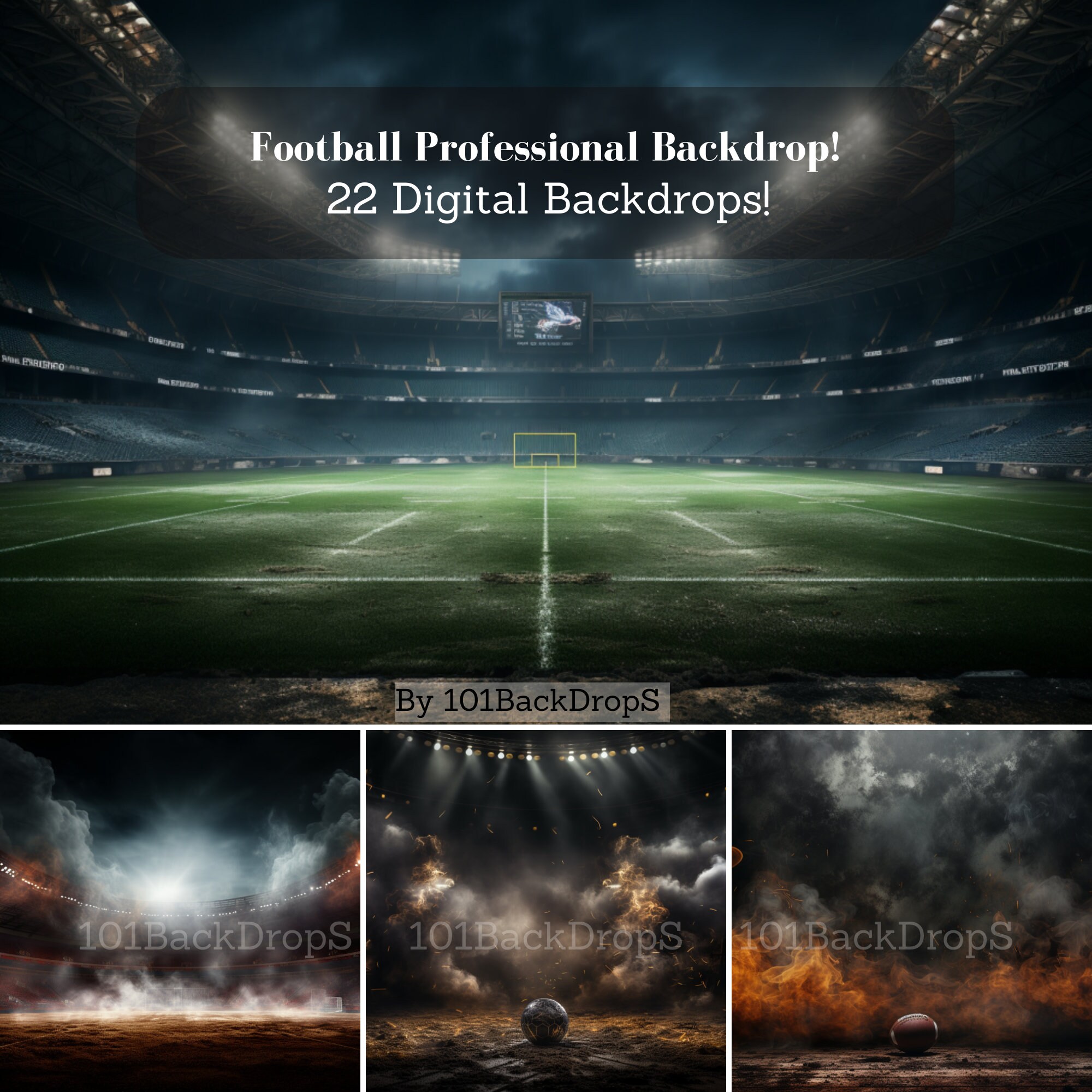 Football Professional Backdrop - Photography | LIGHTNING FOOTBALL ...