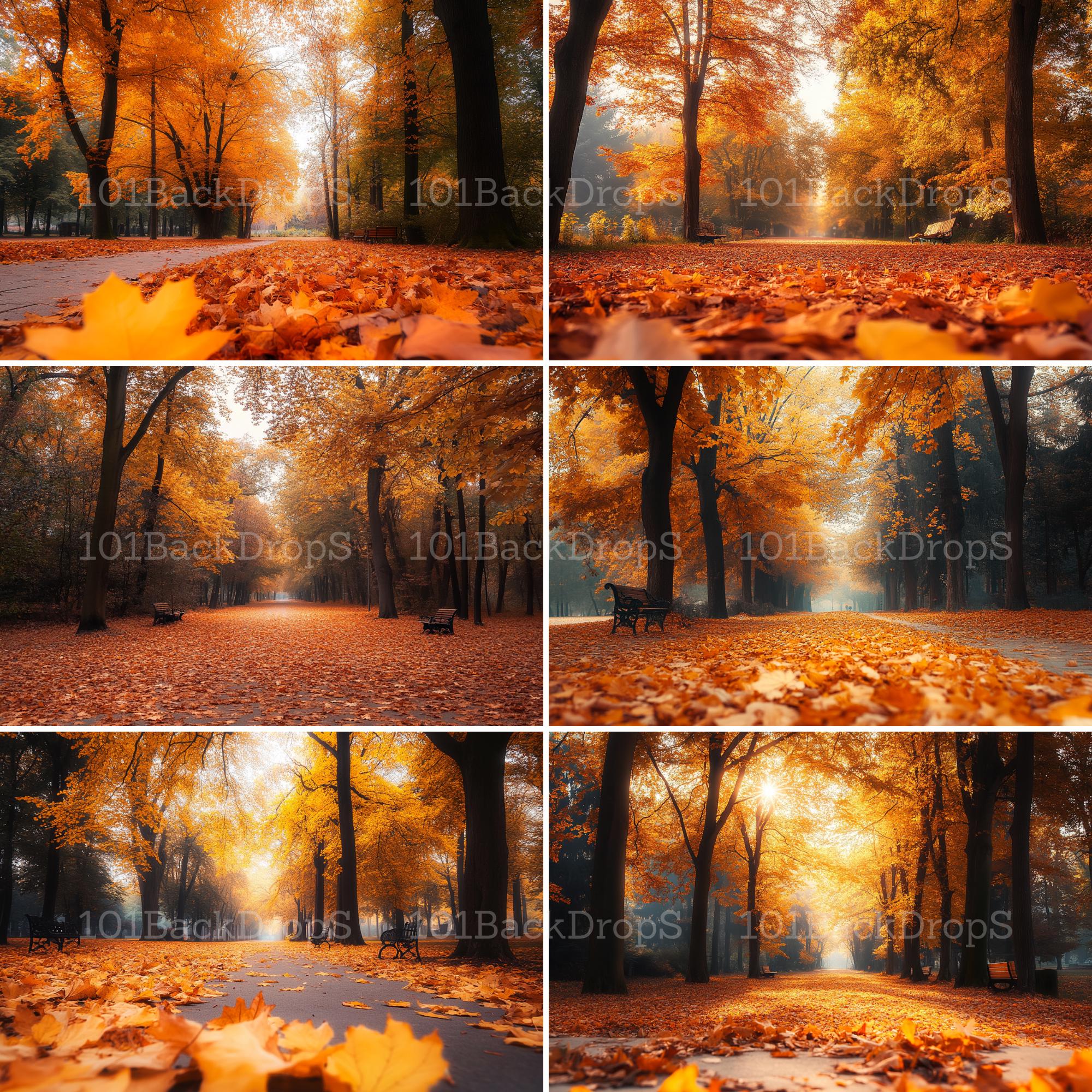 Autumn Wonderland Backdrop Bundle - 100+ Nature Scenes With Trees ...
