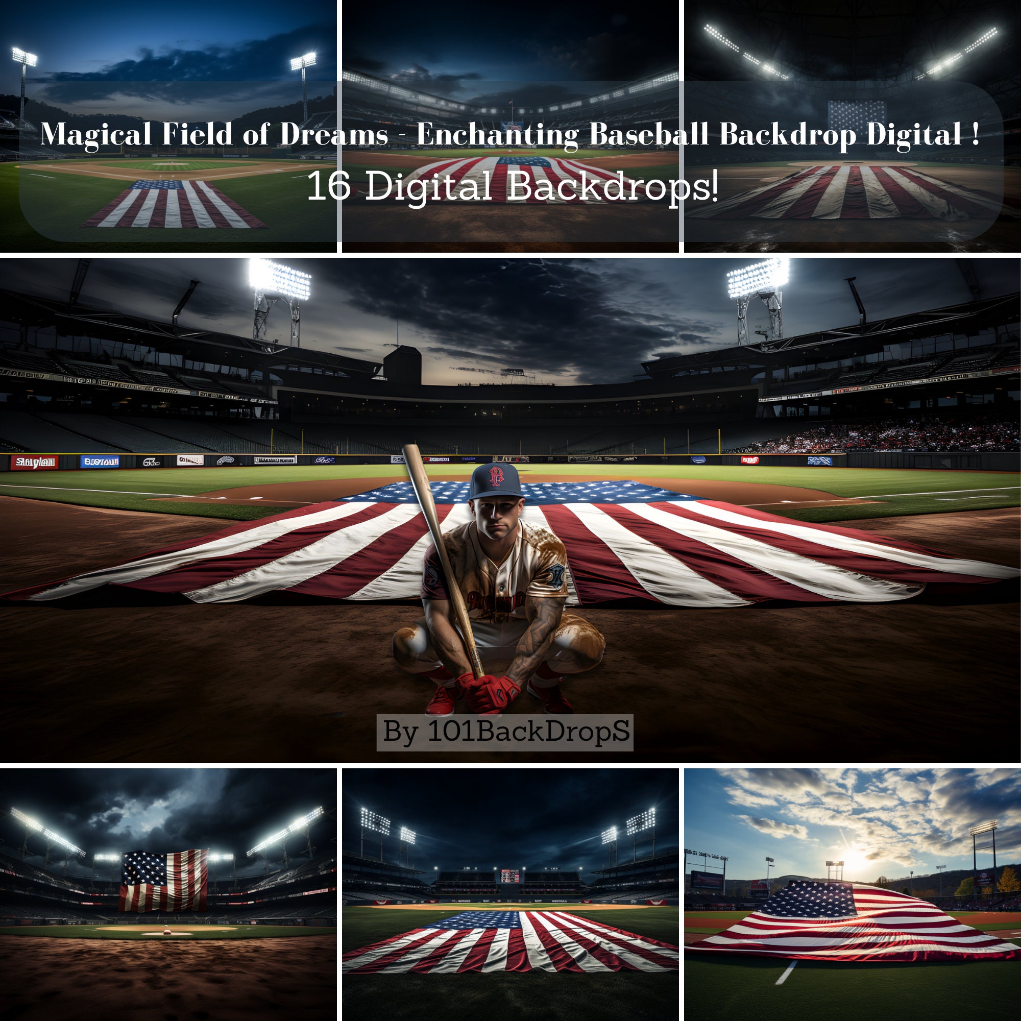 Baseball Backdrop, Softball, Sport Background, Digital Backdrop ...
