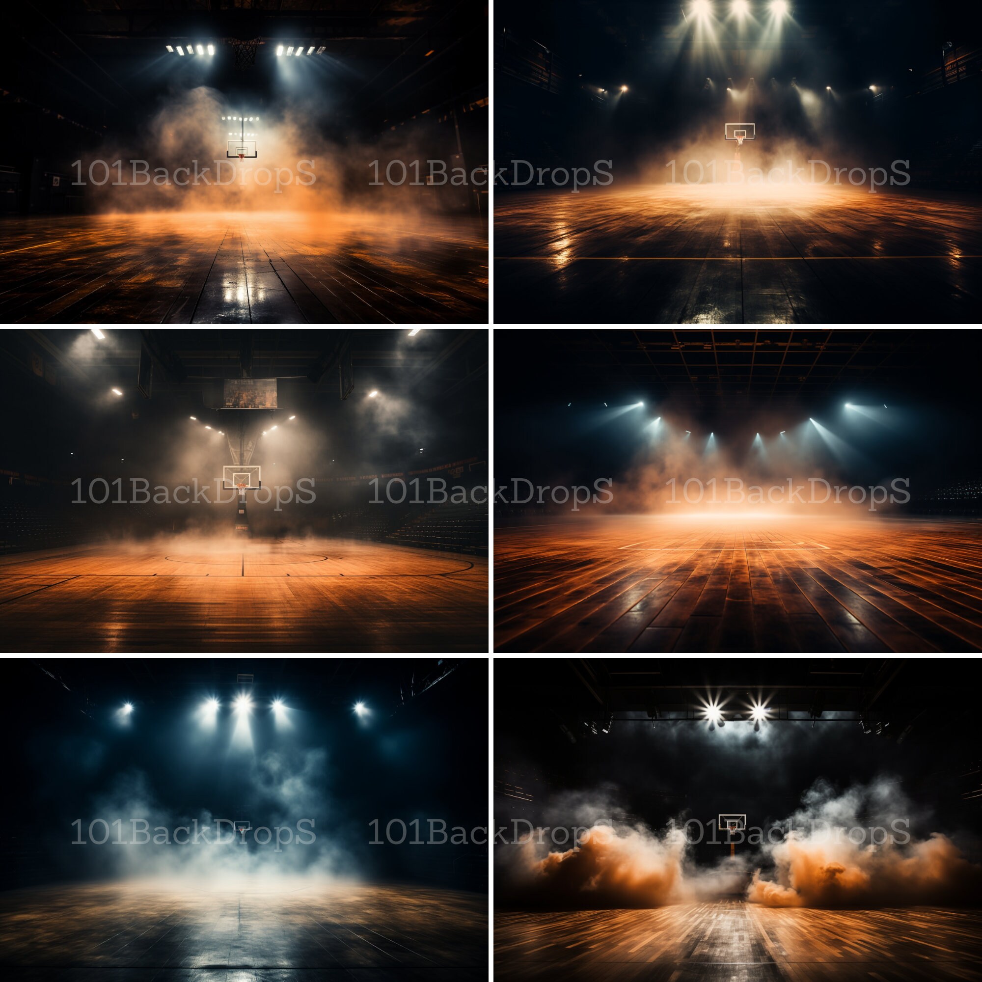 Bundle of 26 Sports Photo Background Digital Backdrop Basketball ...