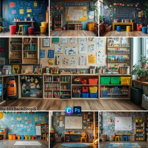 Back to School Backdrop Bundle - 60 High Resolution 8K Backgrounds ...