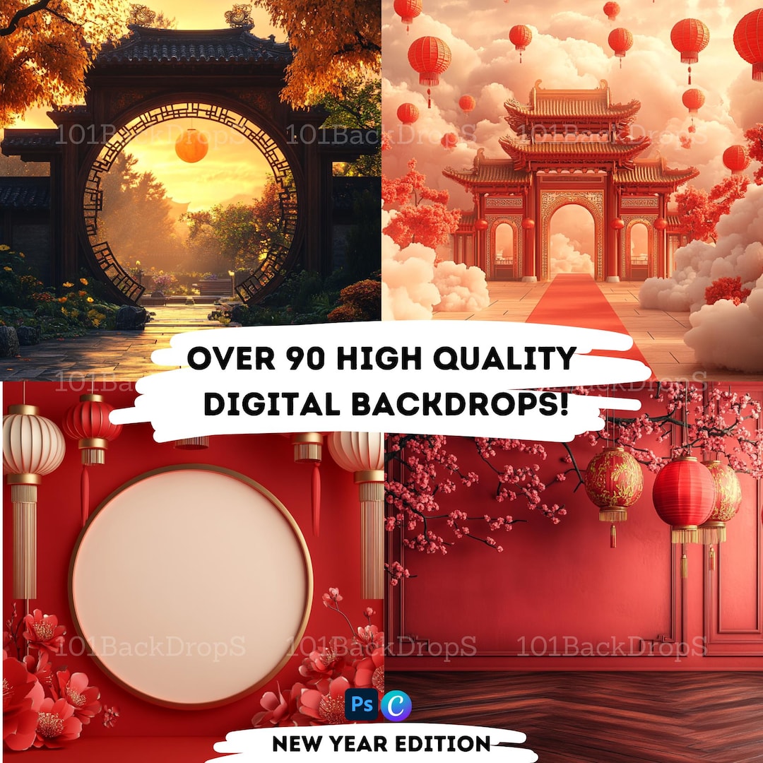 90+ Chinese New Year Backdrops - Lunar New Year & Asian Celebration ...
