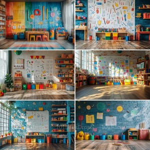Back to School Backdrop Bundle - 60 High Resolution 8K Backgrounds ...