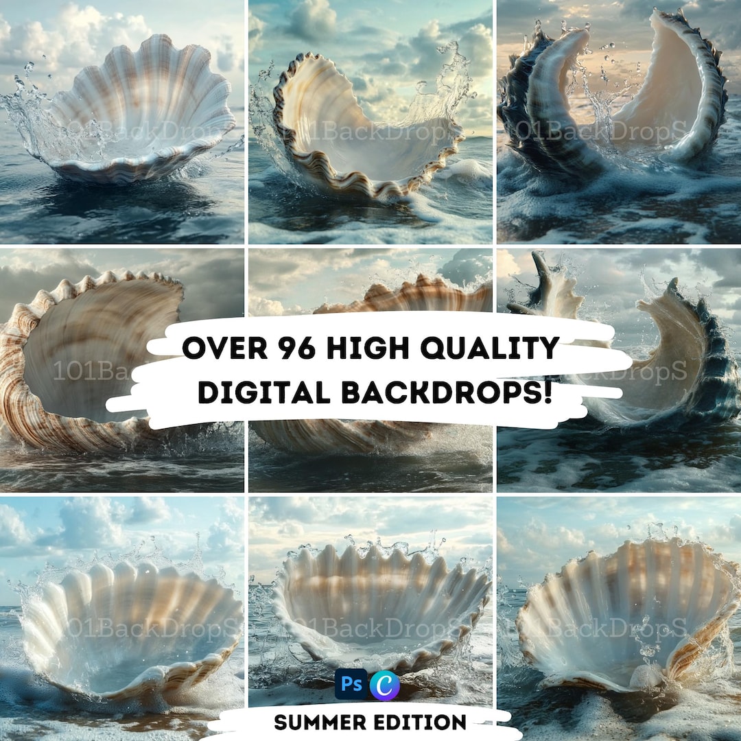 Serpent Shell - 96+ Digital Backgrounds for Maternity Photography ...