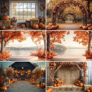 120+ Magical Autumn Backdrops - Interior & Exterior Digital Scenes, 8K ...