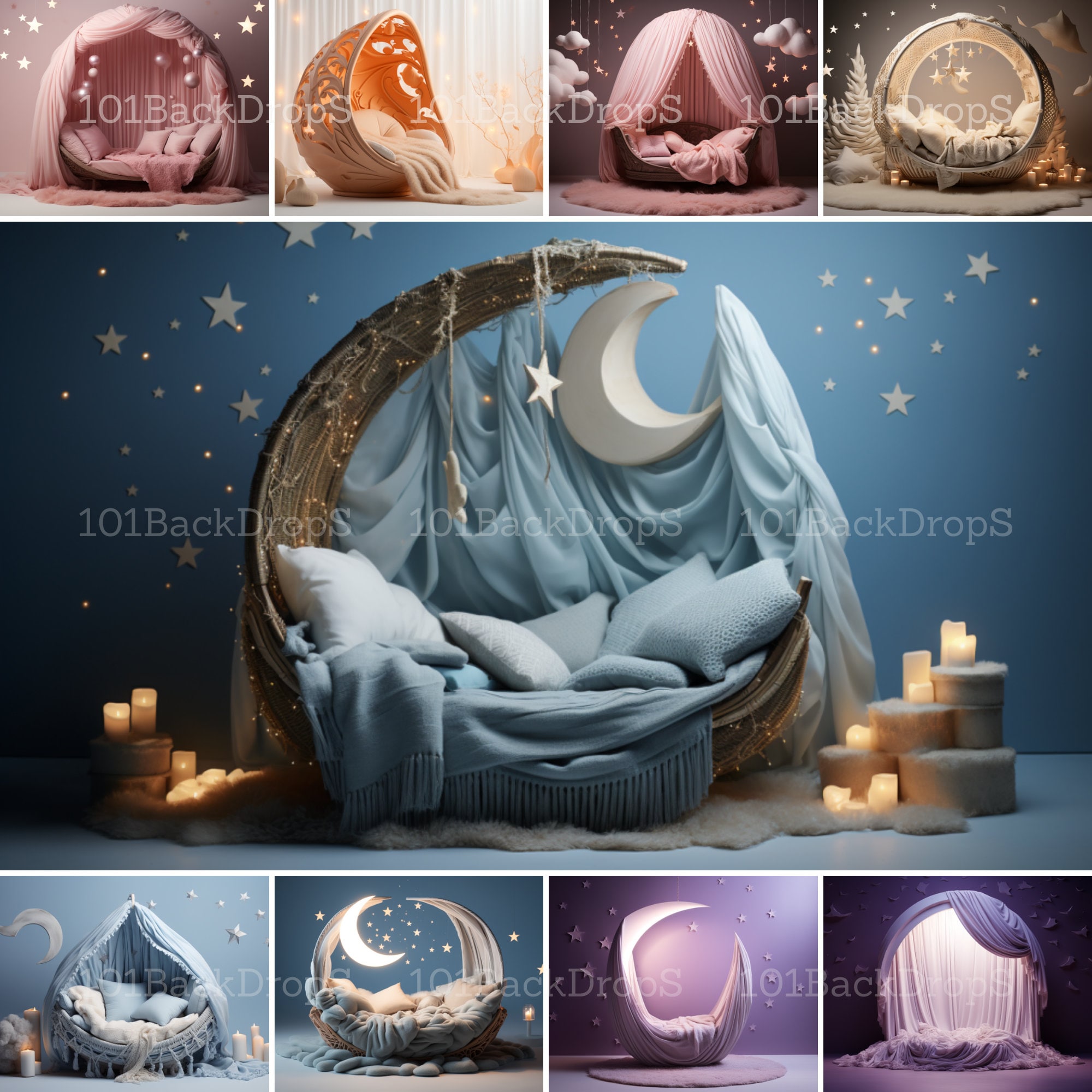 Newborn Digital Backdrop, Newborn Digital Background, Newborn Floral ...