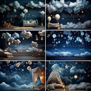 Celestial Dreamscape Digital Backdrop Maternity Digital Background ...