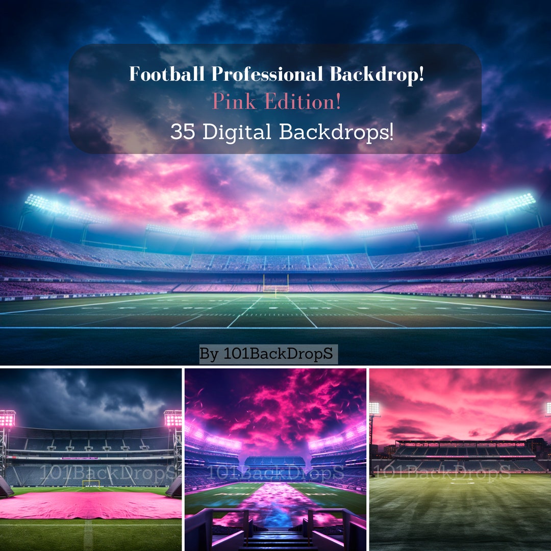 Football Professional Backdrop - Pink Edition - Photography | LIGHTNING ...