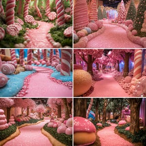 Candy Forest Backdrop Bundle – 35+ Whimsical Digital Photography Props ...