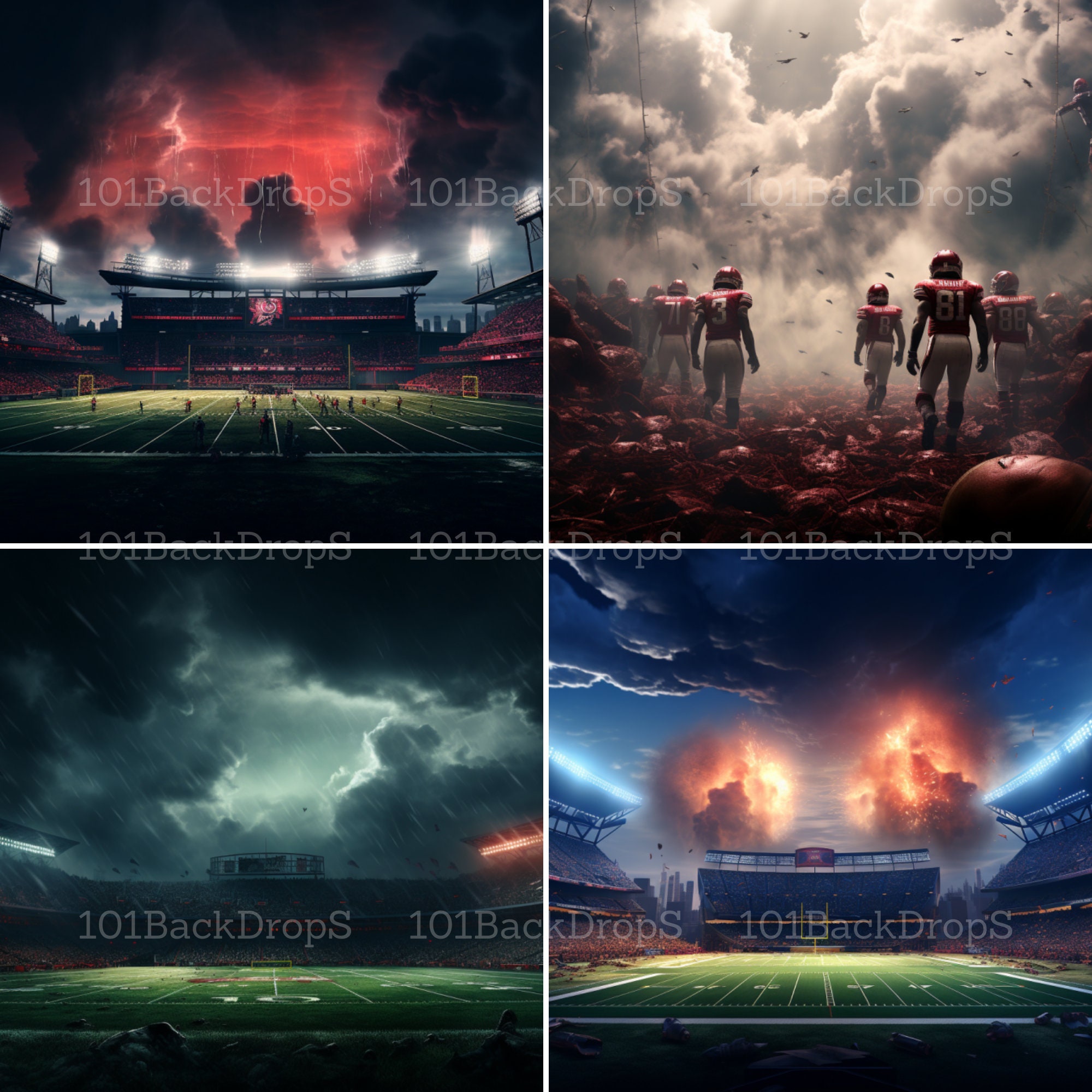 SPORTS BACKGROUNDS | Football Stadium Photoshop Backgrounds - Etsy
