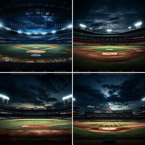 Digital Backdrop Photography - Baseball, Softball | NIGHT & DAY STADIUM ...