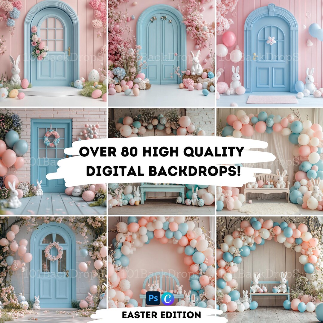 80 Easter Studio Digital Background for Composite Artists, Easter ...