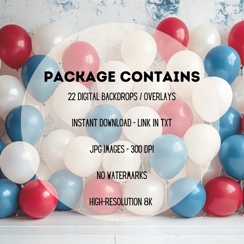 22 Bundle Patriotic Digital Backdrops for Photo Composite Photography ...