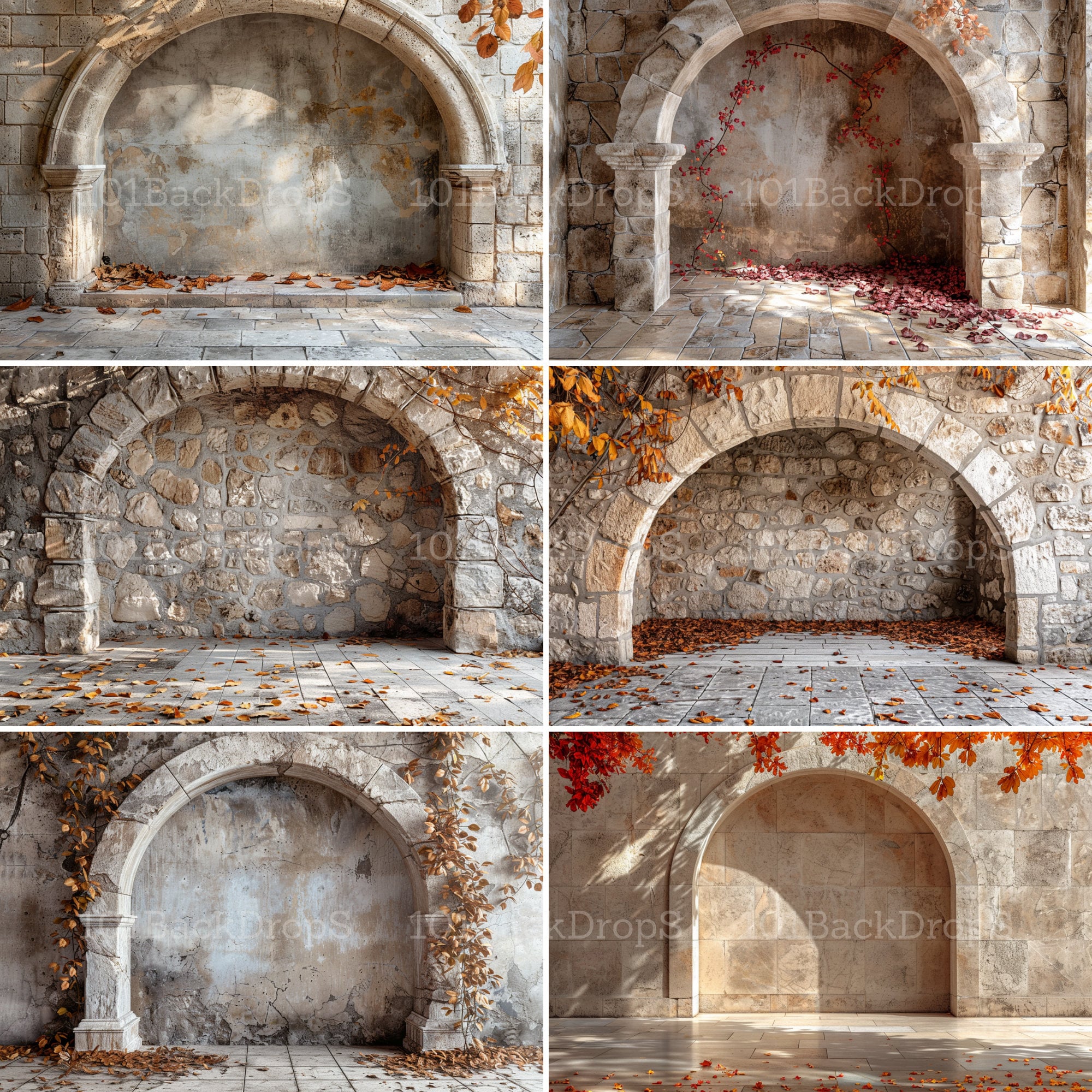 Minimal Arches Set Digital Backdrops, Maternity Backdrop Overlays ...