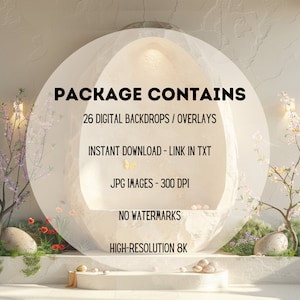 26 Easter Studio Digital Background for Composite Artists, Easter ...