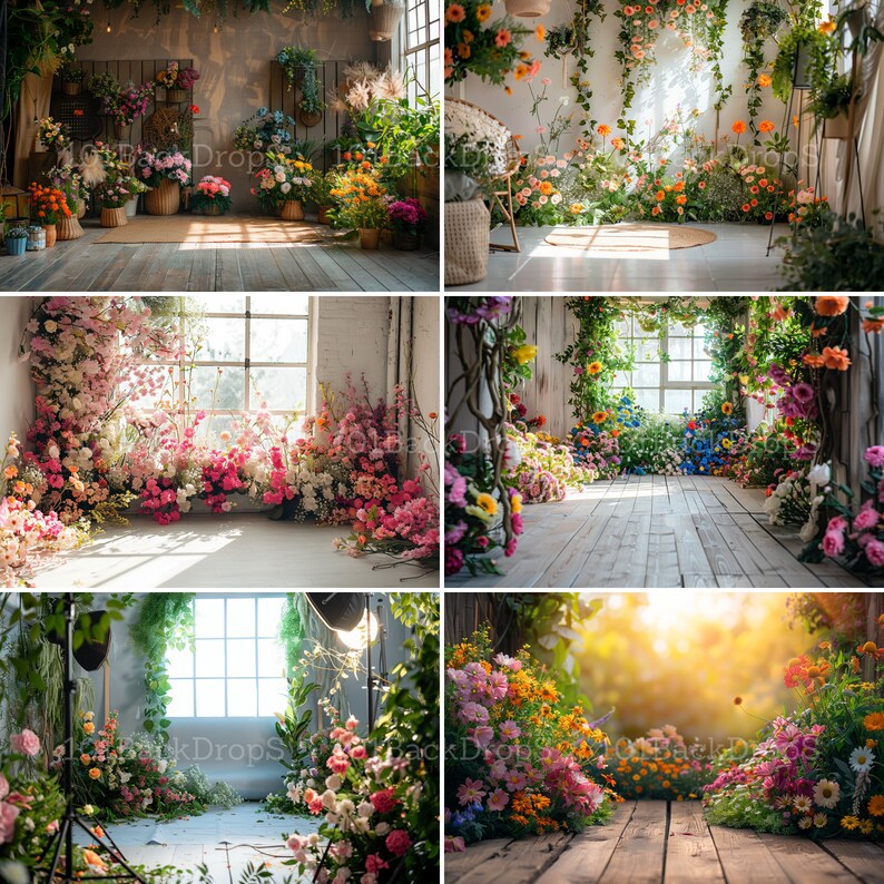 Bundle of 50+ Summer Flowers Backdrop, 4k High Resolution, Maternity ...